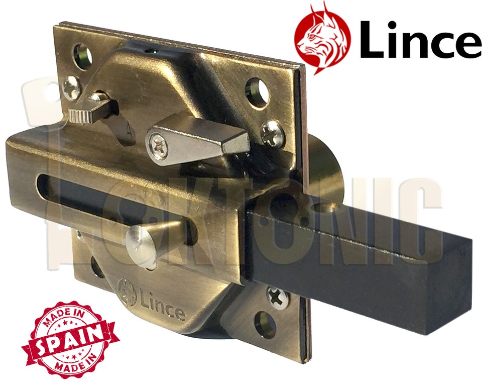 Lince Lock 2930BI High Security Heavy Duty Rim Gate Shed Garage Sliding ...