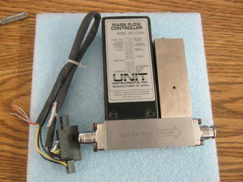 Unit Instruments: UFC-1160 Mass Flow Controller. 1 SLM, Gas: HE w ...