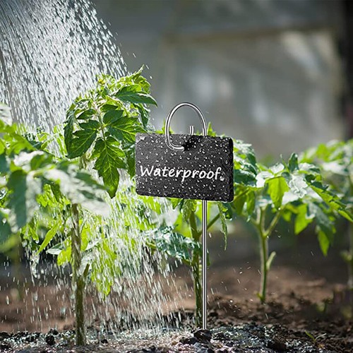 Garden Markers Plant Labels Reusable Natural Slate Hanging Tags On ...