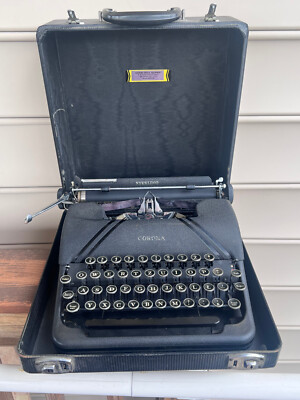 Vtg 1941 Smith & Corona Sterling Typewriter 3A 96152 Round Key Portable ...