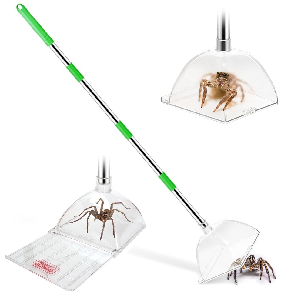 Spider Catcher Pest Trap Long Handle Arm Safe Humane No Harm Bug Spider ...