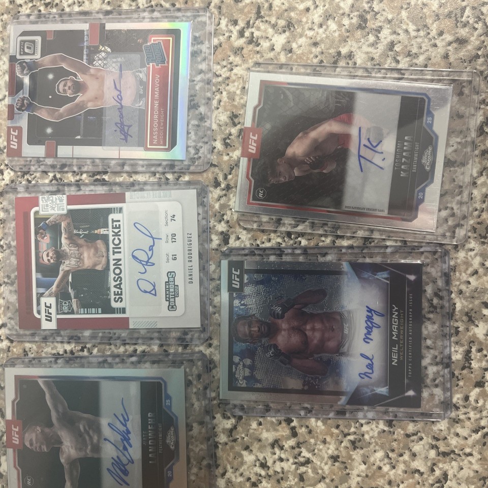 UFC 9 Card Auto Bundle Rookie Imavov! | eBay UK