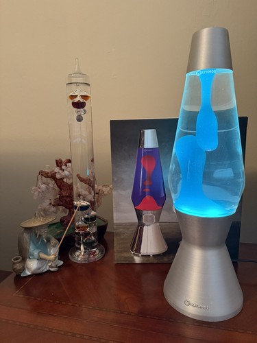 Lava Lamp Vintage Mathmos RARE 1990s Turqoise Globe And Silver Base ...
