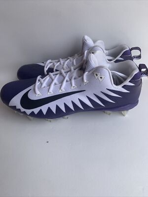 Nike Alpha Menace PRO Football Cleats White Purple 922804-106 Mens Sz ...