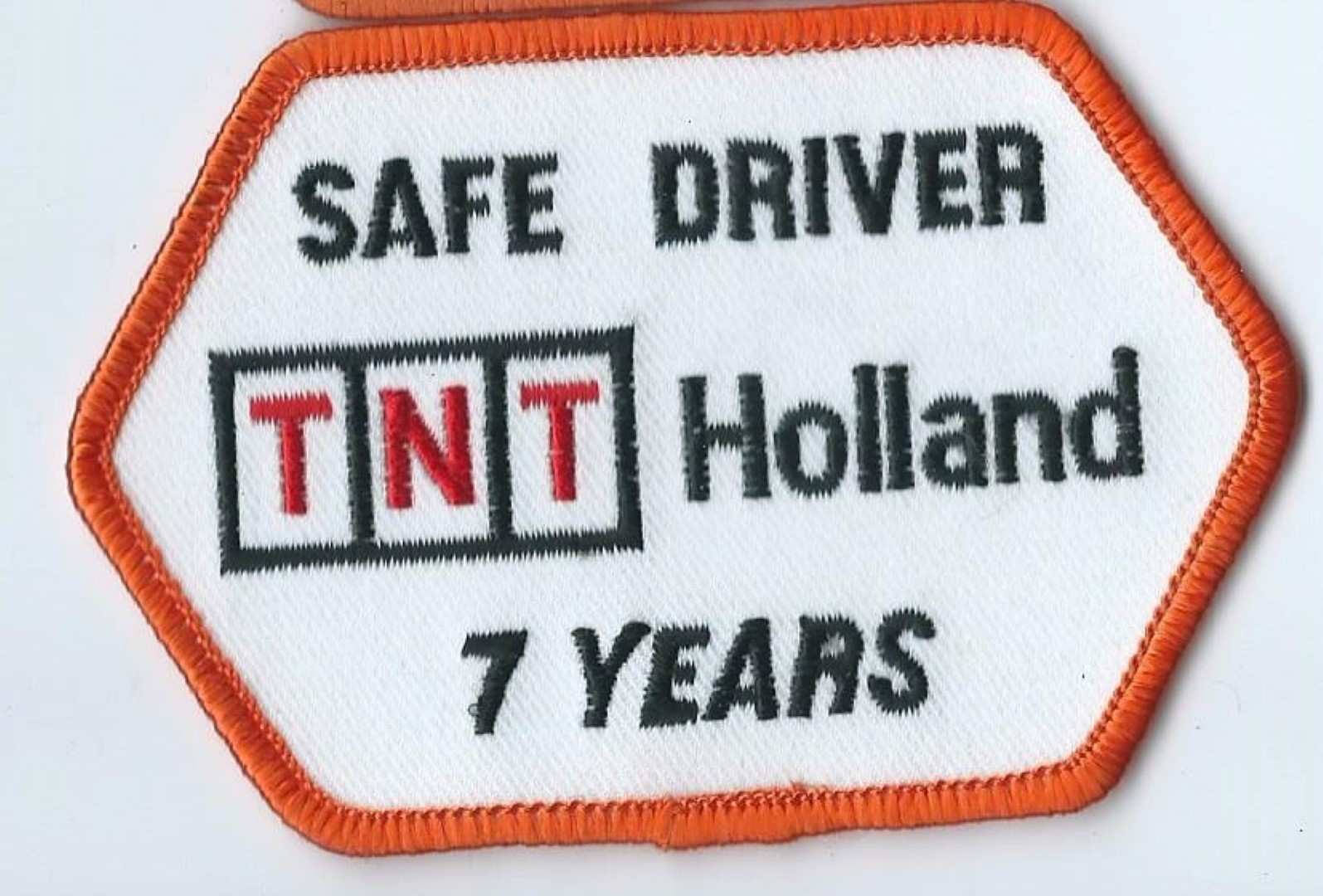 TNT Holland safe. driver patch 7 years 2-1/2 X 2-1/2 x 4 #307 | eBay