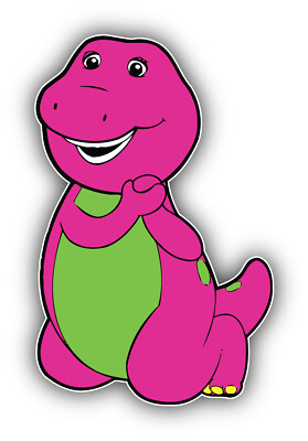 Barney Cartoon Sticker Bumper Decal - ''SIZES'' | eBay