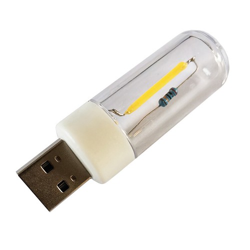 1Pc 5V Night Light USB LED Camping Lamp Filament Portable Lighting USB ...