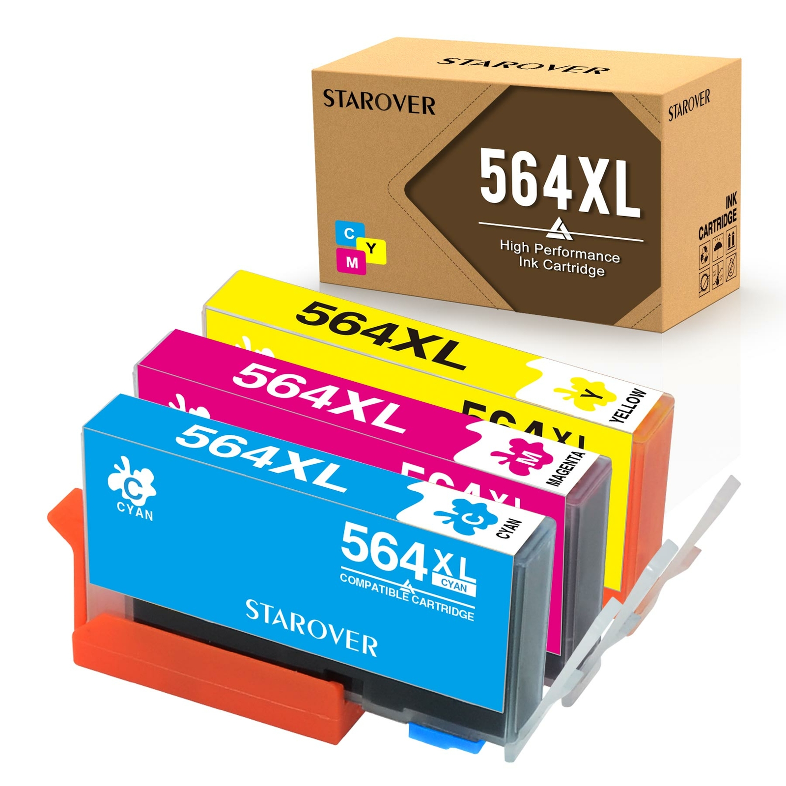564XL 564 XL Printer Ink Cartridges For HP Photosmart 6510 6520 7510 ...
