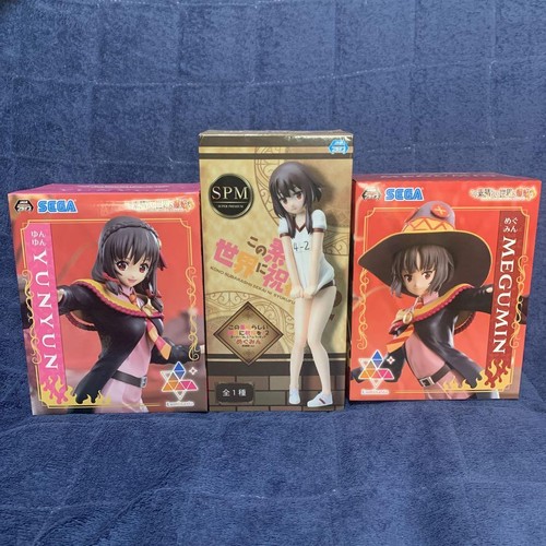 KonoSuba Figure Lot of 2 Megumin Yunyun Amusement Prizes With box SPM ...