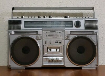 VTG Rising SRC 2015 Ghettoblaster Silver FM Stereo Radio Cassette 20/20 ...