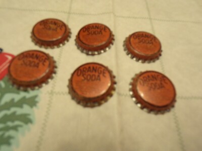 Lot of 6 Vintage Orange Soda Bottle Caps Unused | eBay