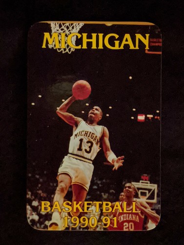 1990-91 Univ. of Michigan Wolverines Basketball Schedule - Demetrius ...