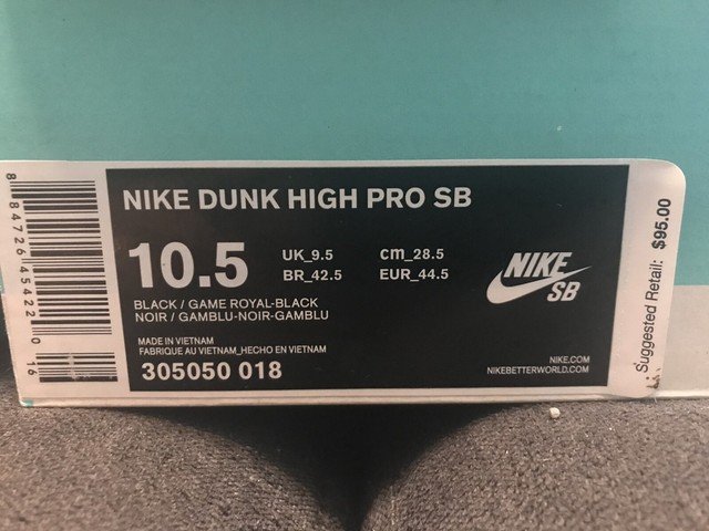 Size 10.5 - Nike SB Dunk High Pro Jpack 2014 for sale online | eBay