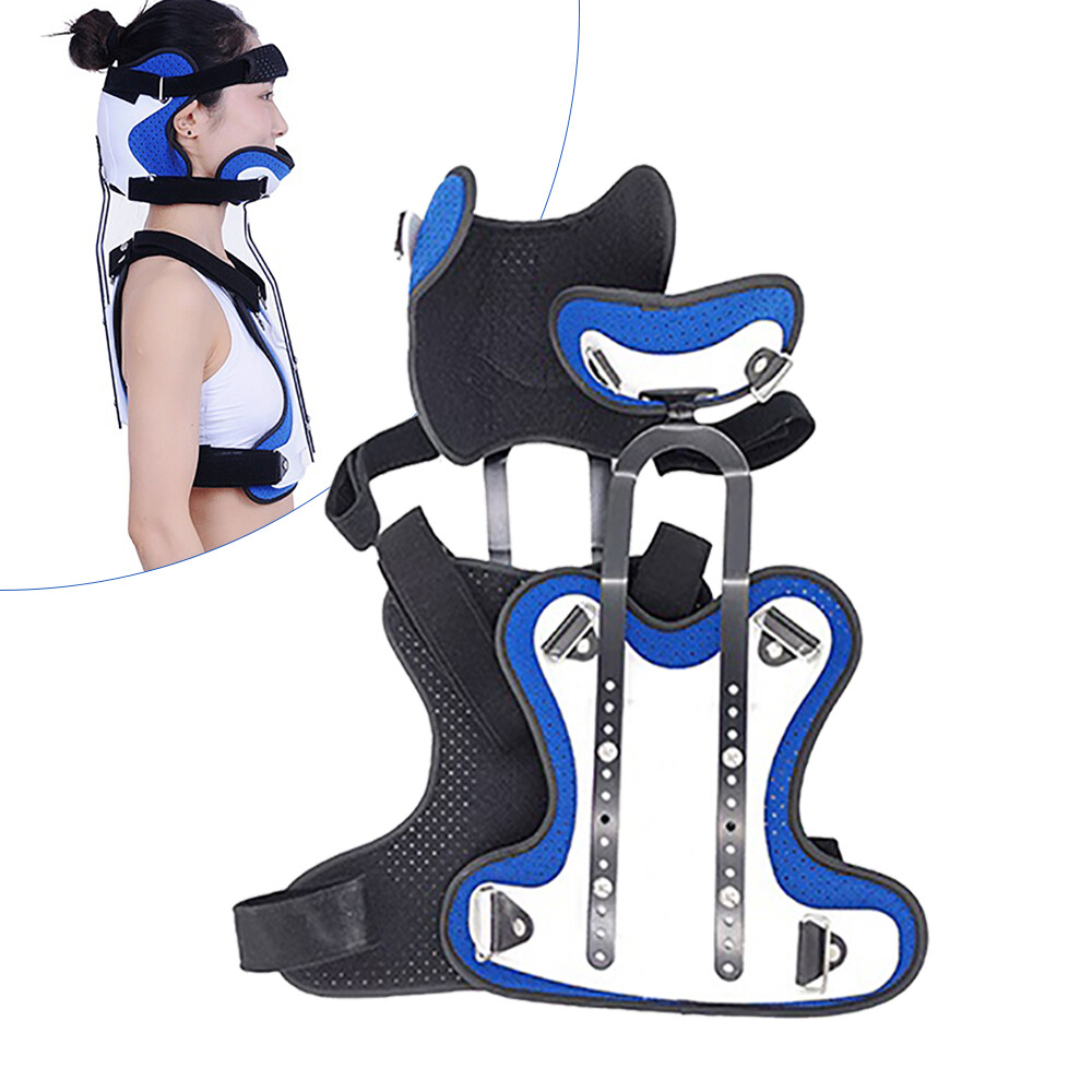 Adjustable Neck Chest Cervical Thoracic Head Orthosis Support Frame ...