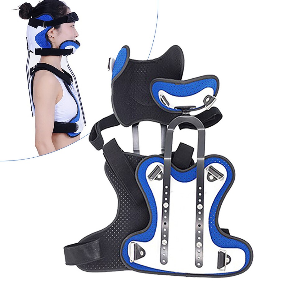 Adjustable Neck Chest Cervical Thoracic Head Orthosis Support Frame ...