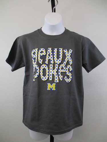 New NCAA McNeese State Cowboys "Geaux Pokes" Youth Sizes S-M-L Gray ...