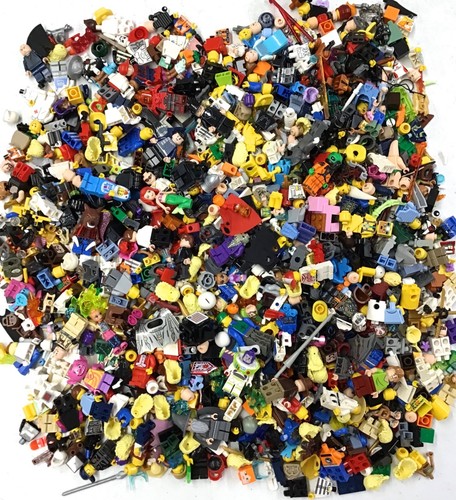 LEGO OVER 2.5 POUNDS OF MINIFIGURE PIECES INCOMPLETE FIGURES ...