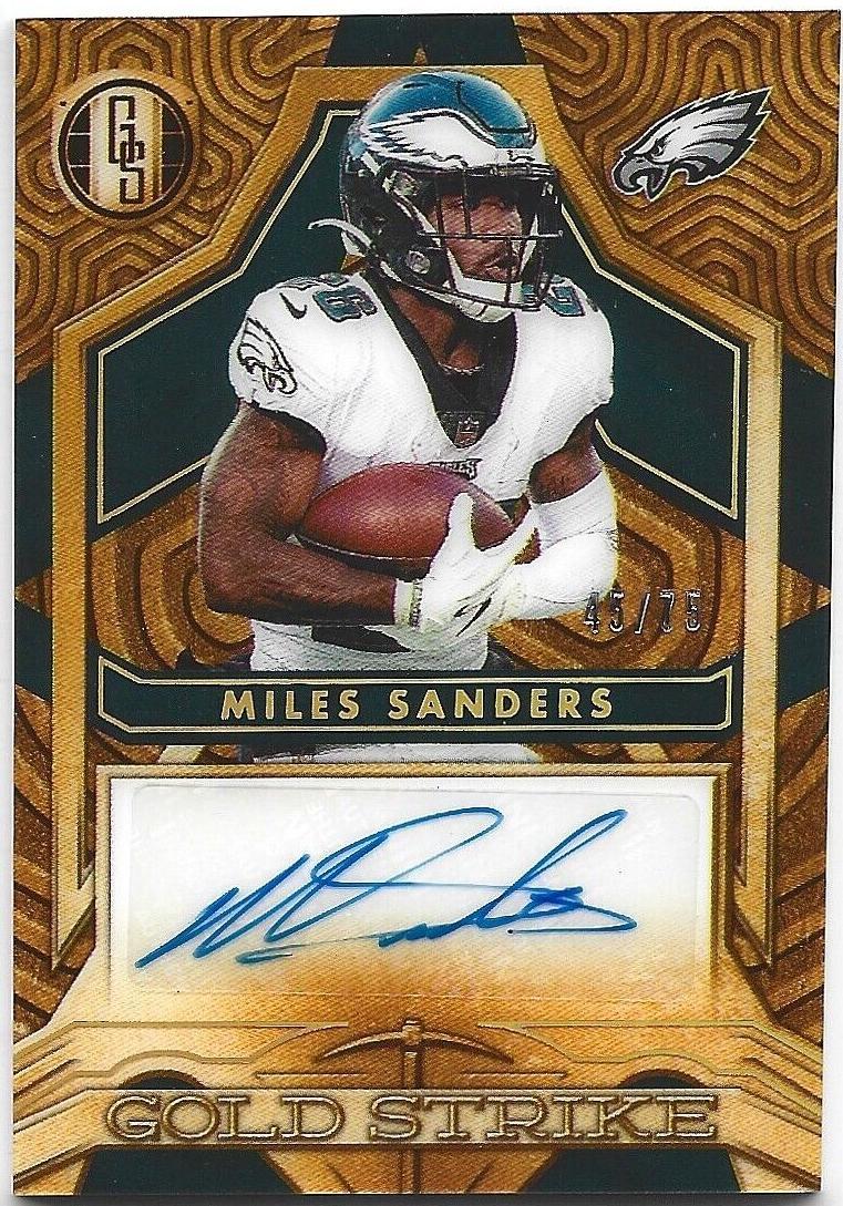 2022 Panini Gold Standard - Gold Strike Miles Sanders #GS-MSA /75 (AU ...