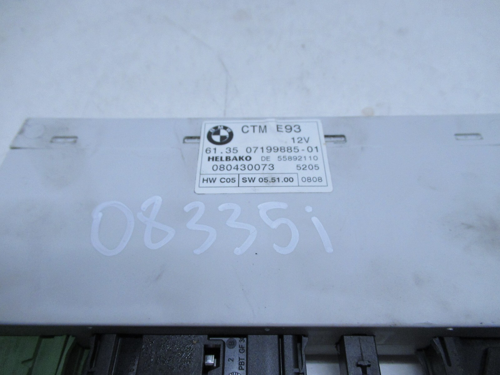 07-13 BMW E93 335i CONVERTIBLE TOP ROOF CONTROL MODULE OEM | eBay