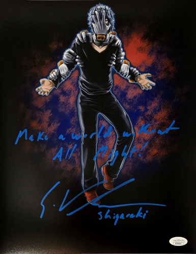 Eric Vale Signed My Hero Academia Tomura Shigaraki Autograph Anime JSA ...