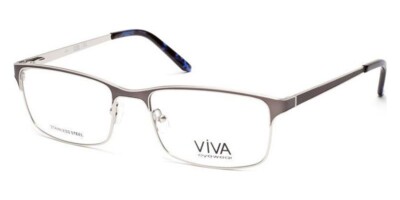 VIVA Eyewear VV4032 009 Silver & Blue Plastic Eyeglasses Frame 54-18 ...