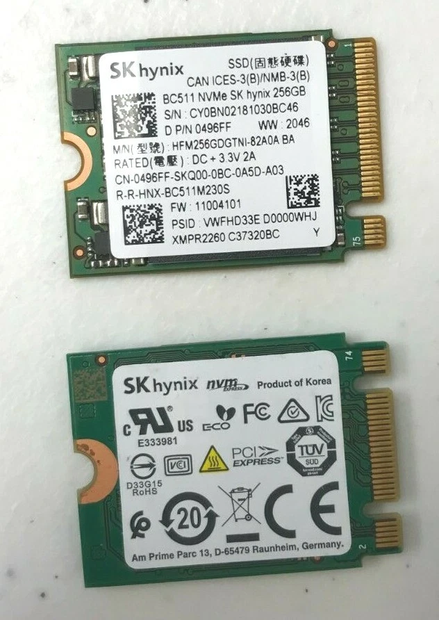 SK Hynix BC711 128GB PCIe NVMe M2 2230 Gen X SSD 0X3K2X, 59% OFF