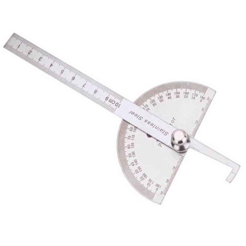 180 Degree Protractor Metal Angle Finder Goniometer Angle Ruler ...