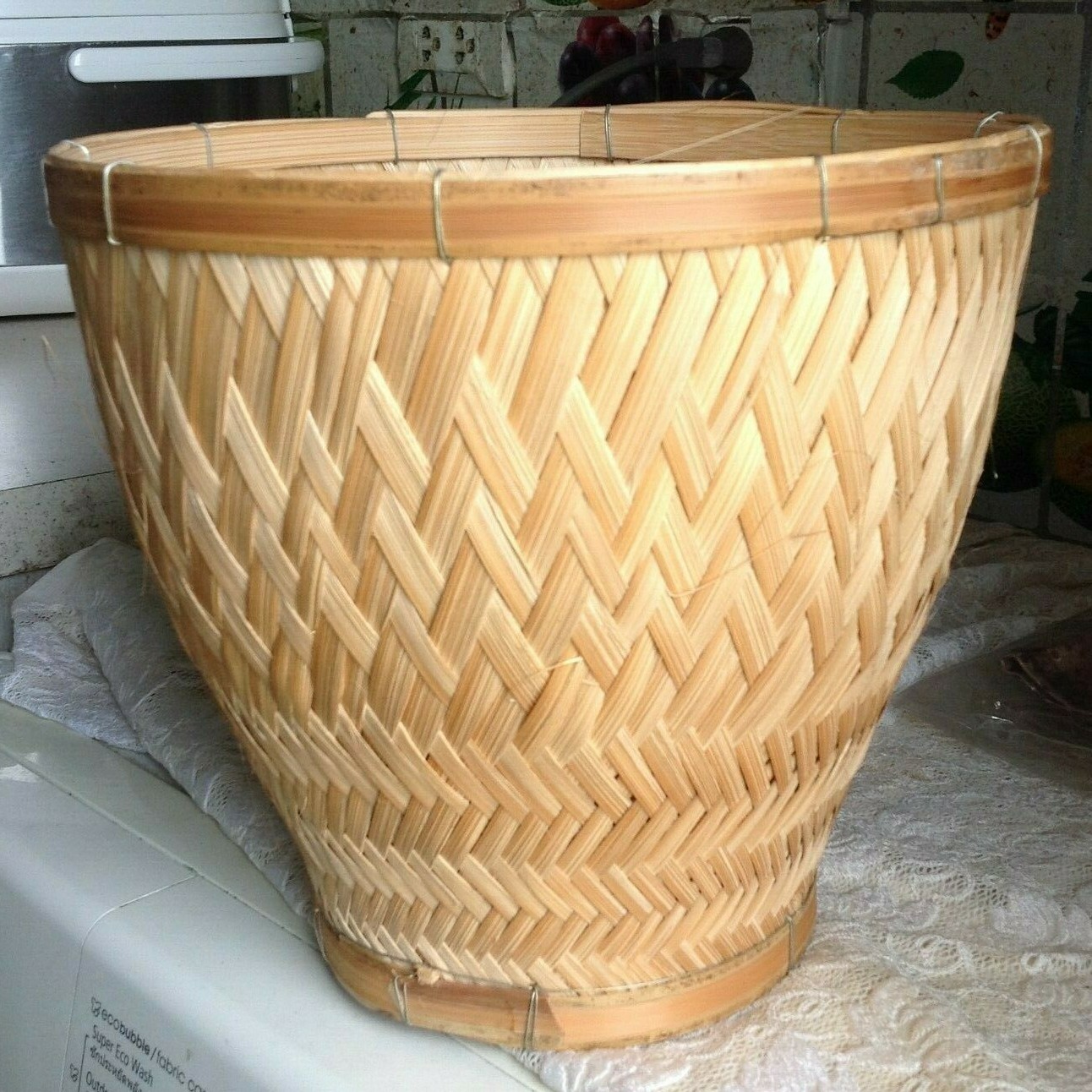 Thai Lao Sticky Rice Cooker Steamer BamBoo Basket Pot Kitchen Food Menu ...