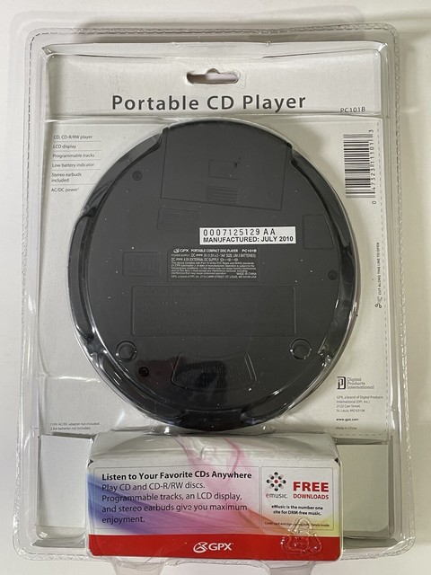 GPX PC101B PORTABLE COMPACT CD PLAYER for sale online | eBay