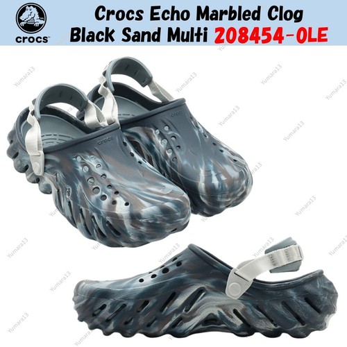 Crocs Echo Marbled Clog Black Sand Multi 208454-0LE Unisex Size | eBay