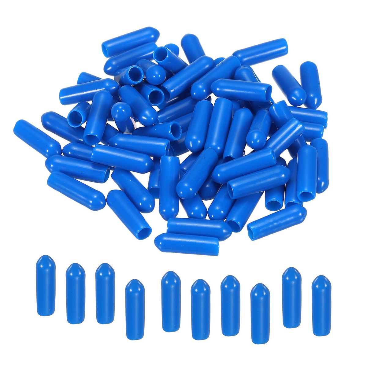 18mm ID Vinyl Thread Protectors 50 Pack 50-Pack 18mm Rubber End Caps ...