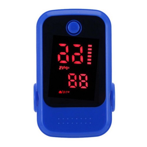 Pulse Fingertip Oximeter Type Sp02 PRbpm Easy to Read Sensor LED ...