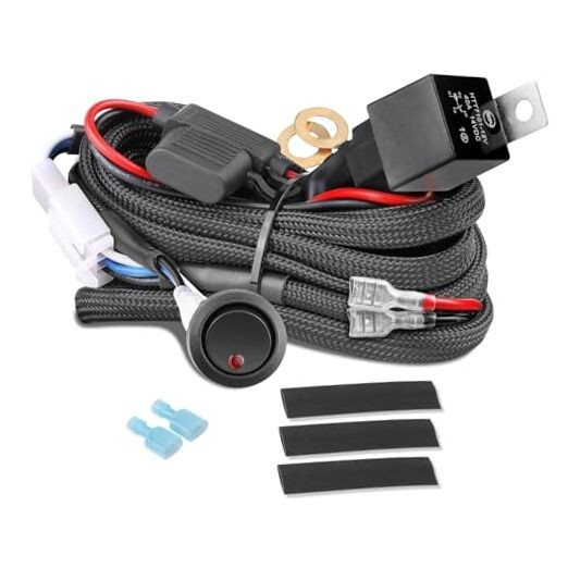 Wiring Harness Fastchoy Auto 12v Nylon Led Light Bar Wiring Harness Kit ...