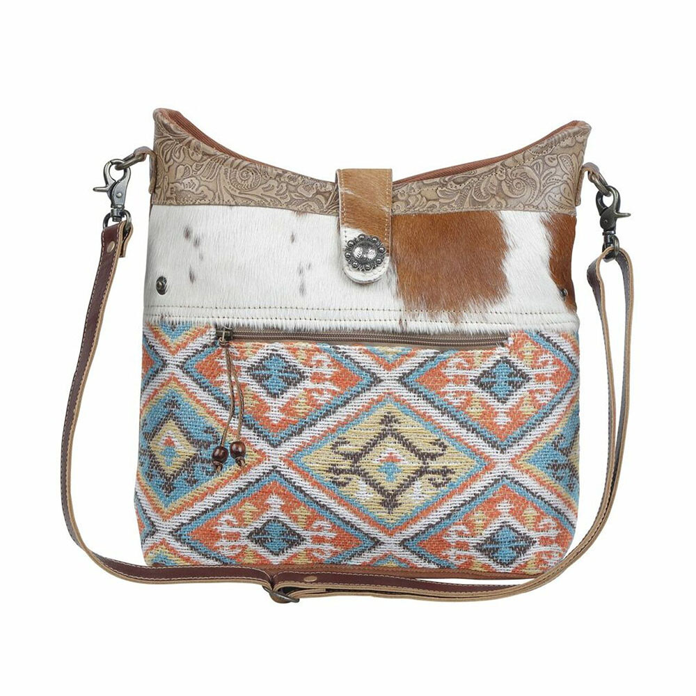 Myra Bags Multipastels Hairon Cowhide Tribal Shoulder Bag - MYRAS4692 | eBay