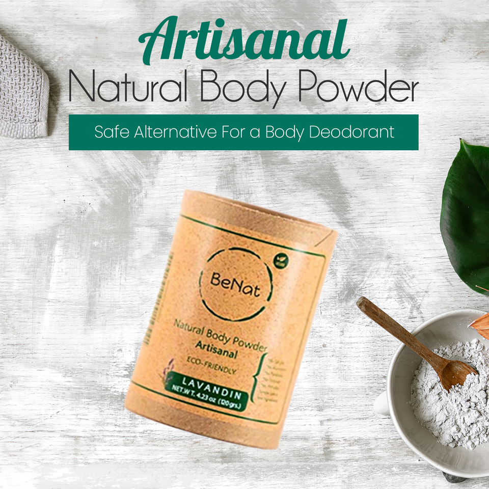 BeNat. All-Natural Body Powder. Eco-friendly. No-talc. For Women, Men ...