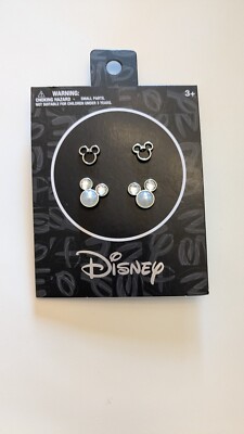 Disney Mickey Mouse Post Earrings HER Accessories-2 PAIR-NEW | eBay