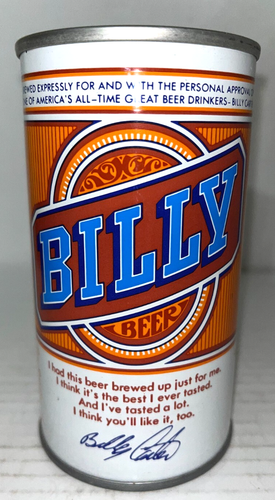 EMPTY 12oz Billy Beer "Red Stripes"Beer Can Bank by Cold Spring Brewing ...