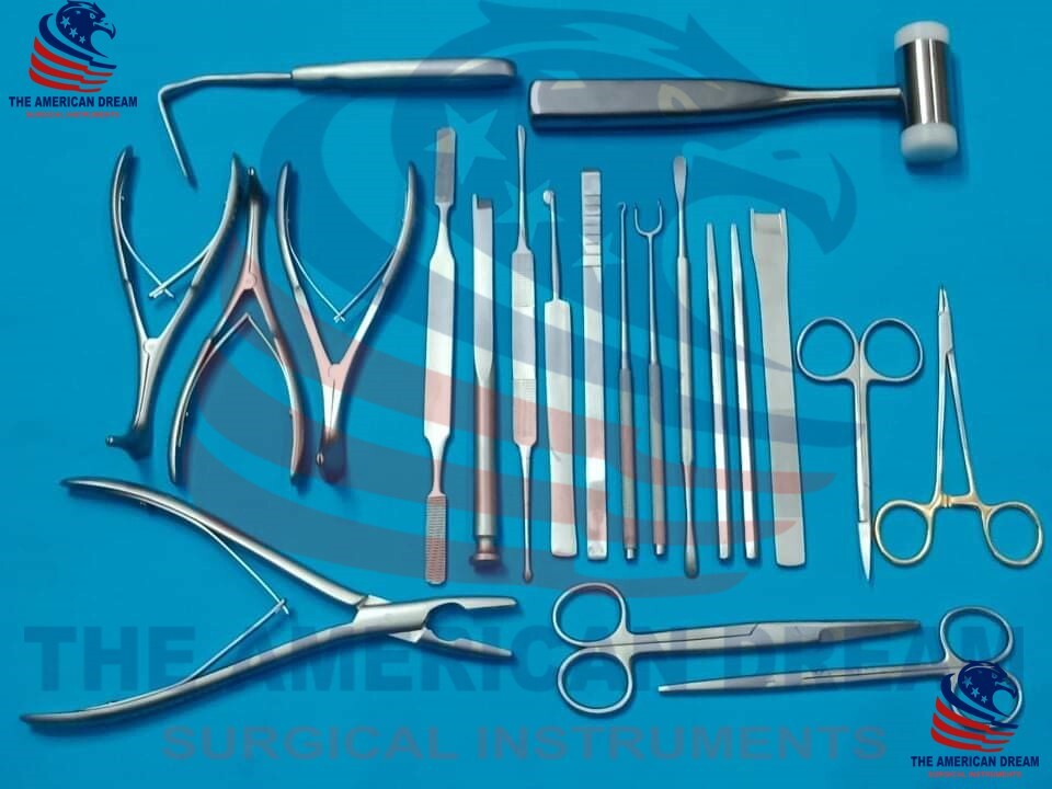 Nasal instruments set Rhinoplasty set of 21 Pcs Plastic surgery ...