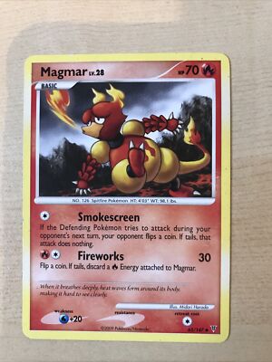 Magmar 65/147 Uncommon | Platinum Supreme Victors | Pokemon Card | Used ...