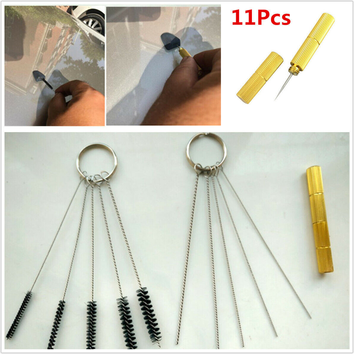 11pc/Set Car Windshield Spray Wiper Nozzle Washer Jet Cleaning Needle ...