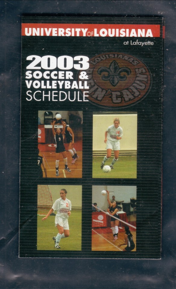 Louisiana Ragin' Cajuns--2003 Football/Soccer/Volleyball Pocket ...