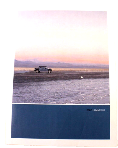 2002 Hummer H1 Factory Dealership Sales Brochure/Poster 16 Page fold ...