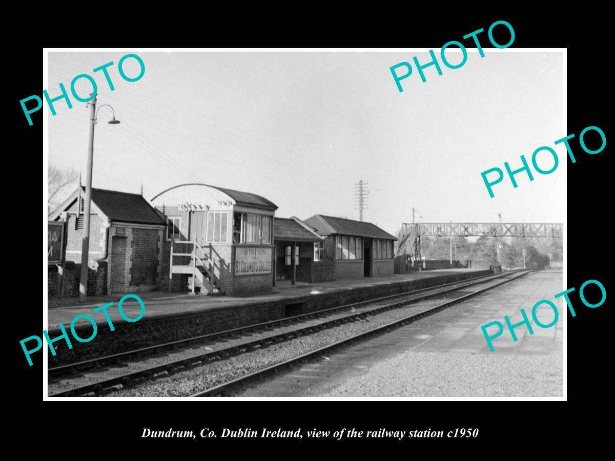 OLD 8x6 HISTORIC PHOTO OF DUNDRUM DUBLIN IRELAND THE RAILWAY STATION ...