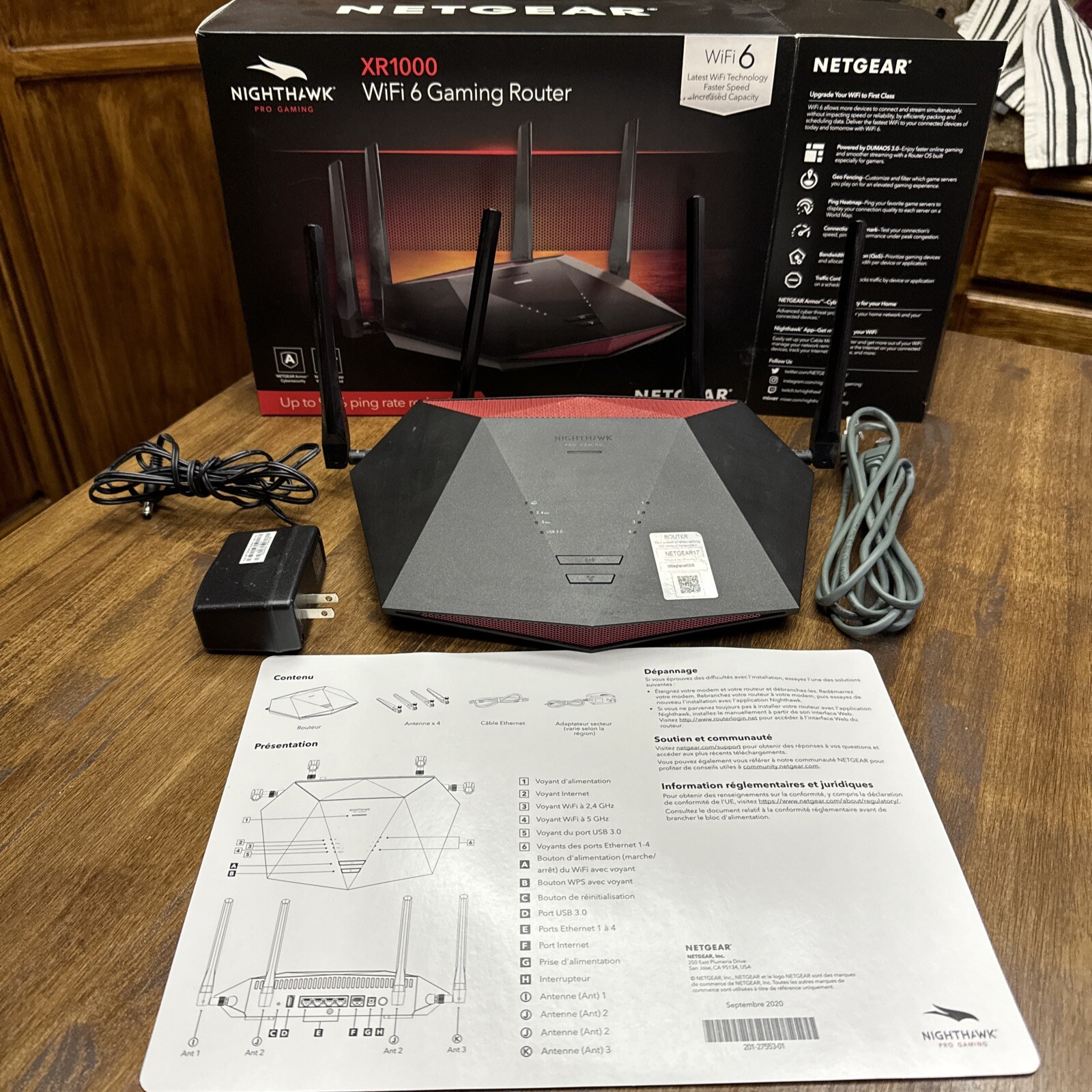 NETGEAR Nighthawk Pro Gaming Wi-Fi 6 Router - Black (XR1000-100NAS ...