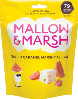 Mallow & Marsh Salted Caramel Marshmallows - Bag 85g - Pack of 6 | eBay