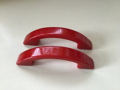Drawer Pulls - Red Bakelite