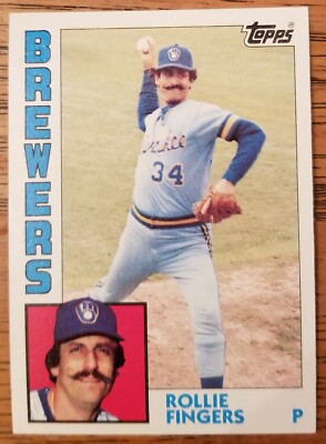 Rollie Fingers Milwaukee Brewers 1984 Topps Baseball Card #495 MT | eBay