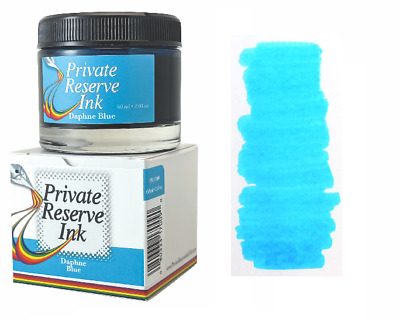 Private Reserve Fountain Pen Ink Bottle, 60ml, Daphne Blue | eBay