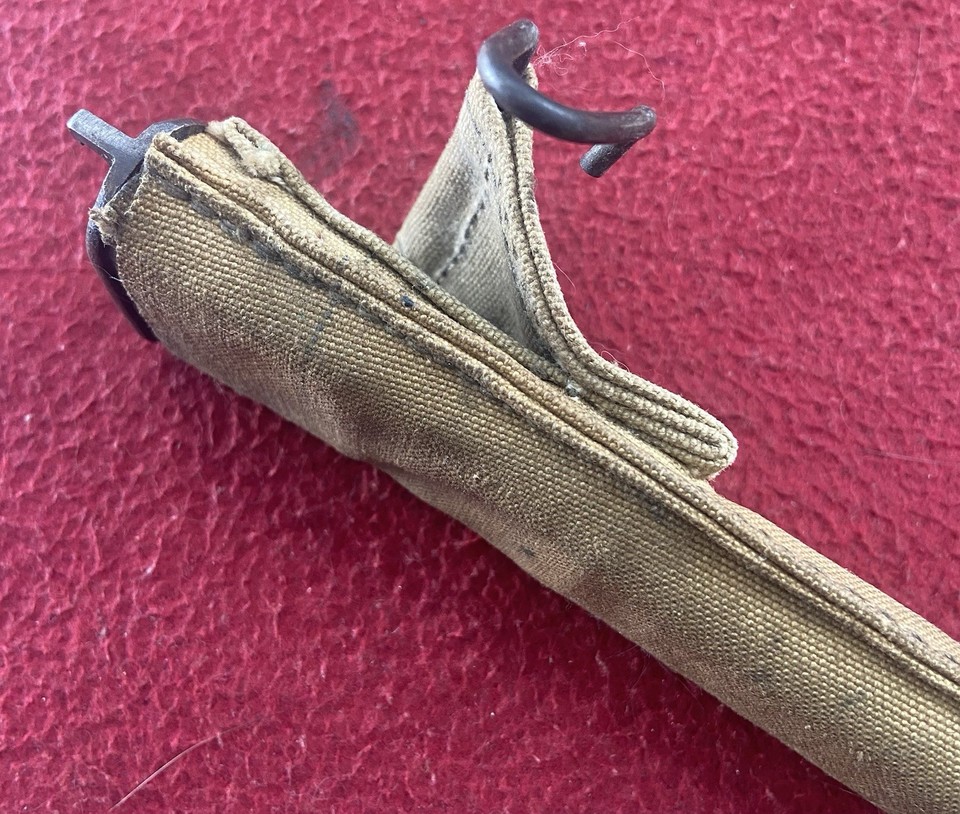 Original 1905 US SPRINGFIELD SA 1906 BAYONET WWI M1910 SCABBARD CANVAS ...