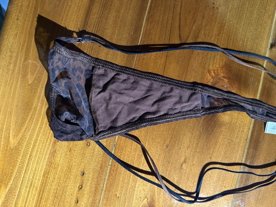 Victoria's Secret PINK - M Mesh Strappy Micro Thong Panty - Sheer ...